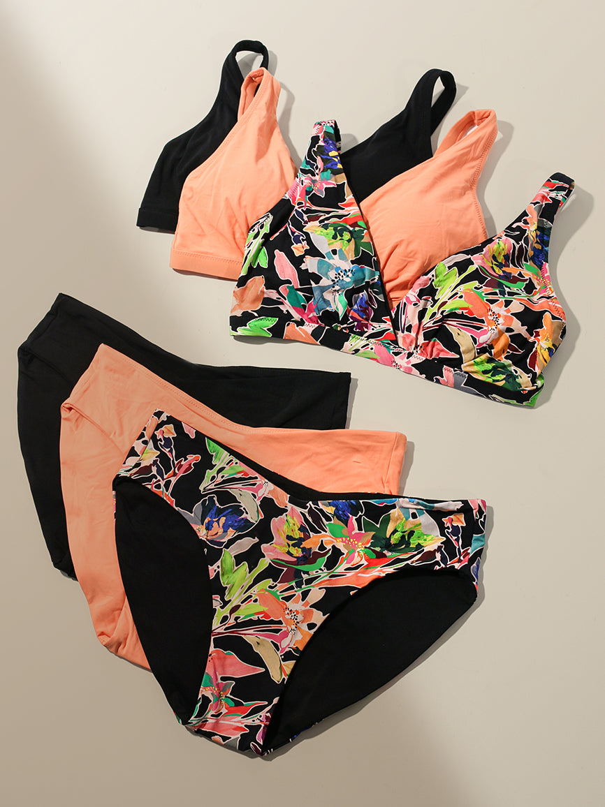 Ruched Bow One Piece Swimsuit Florence Orange | Hanky Panky
