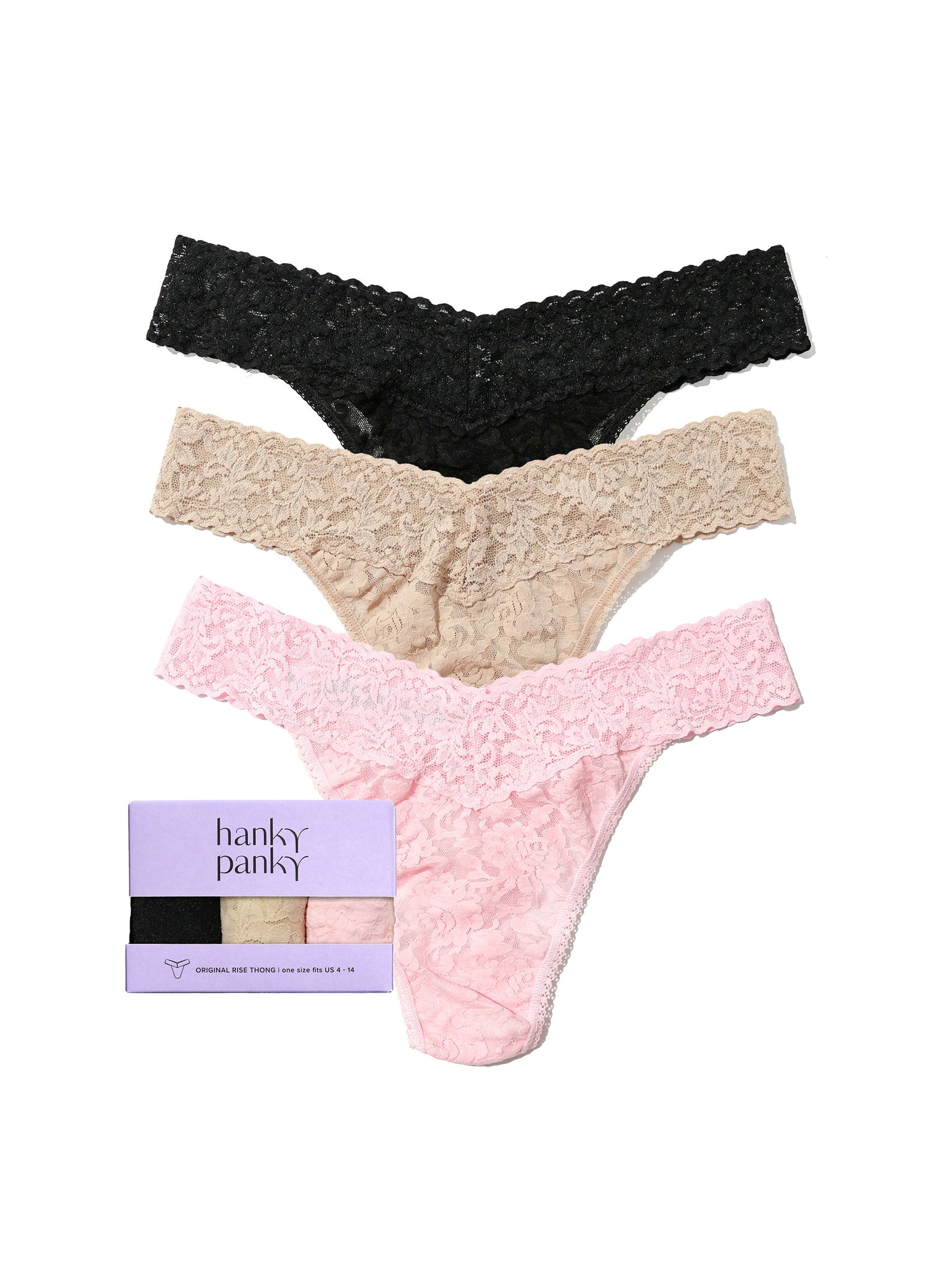 Thongs for Women | Lace & Cotton Comfortable Thongs | Hanky Panky