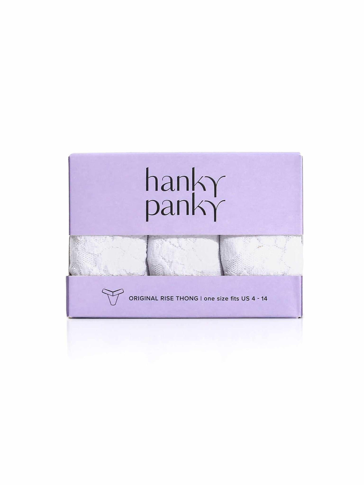 3 Pack Signature Lace® Original Rise Thongs White | Hanky... | Hanky Panky