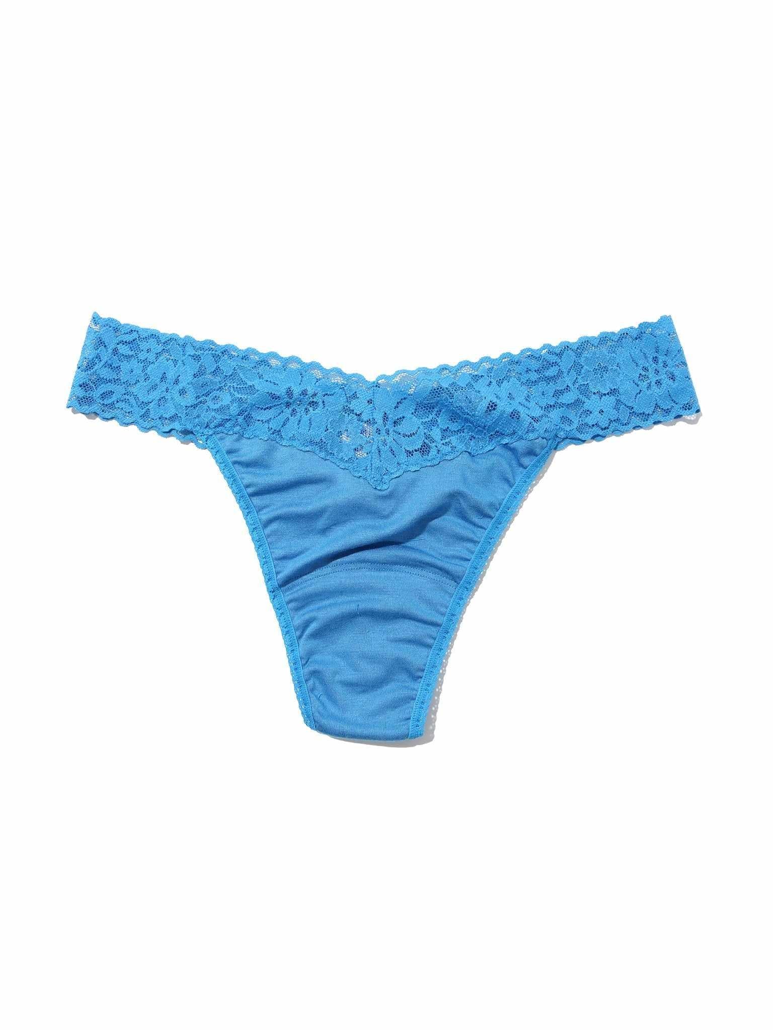 DreamEase™ Original Rise Thong Laguna Blue | Hanky Panky®... | Hanky Panky
