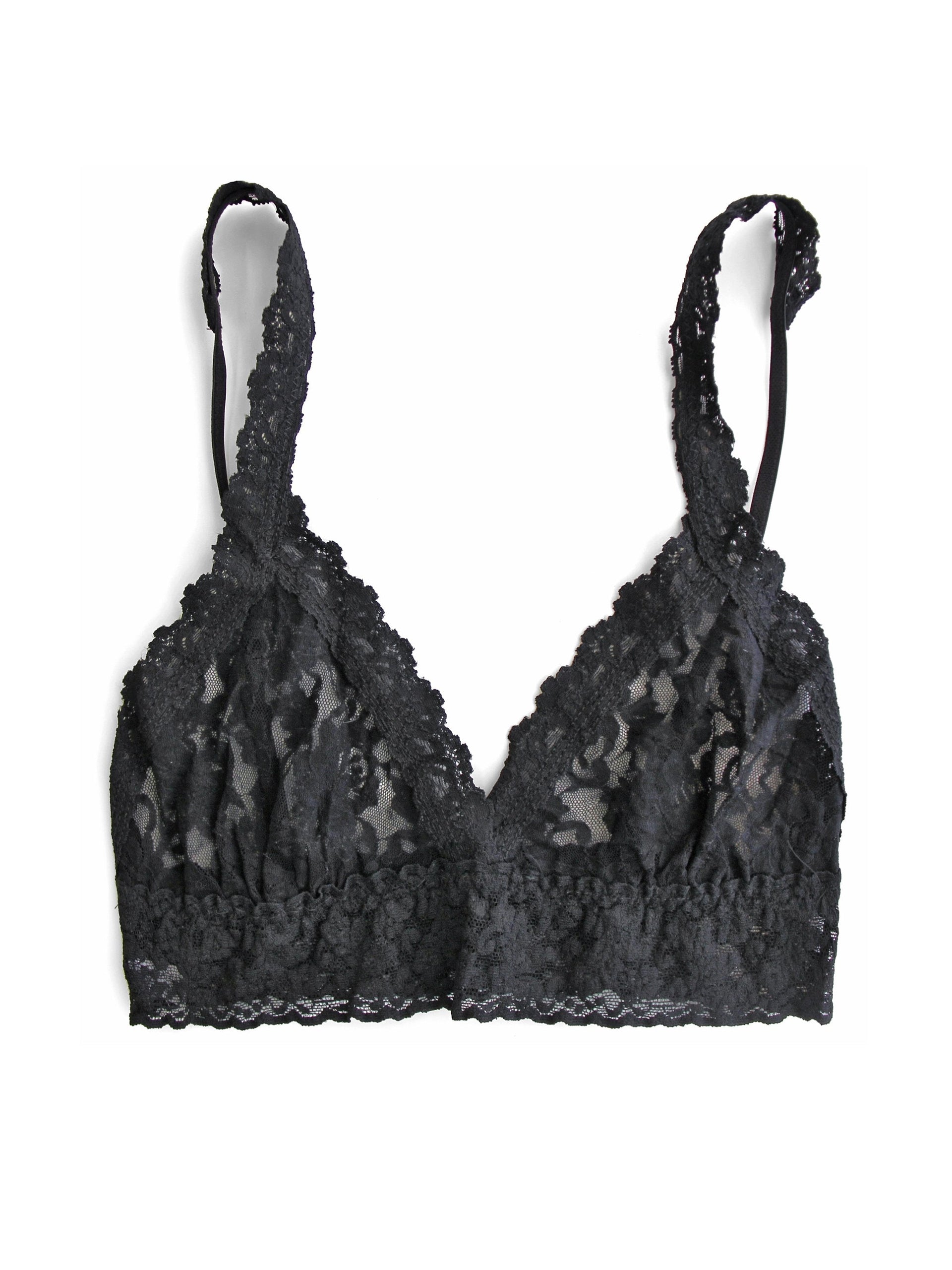 Signature Lace Crossover Bralette Black | Hanky Panky