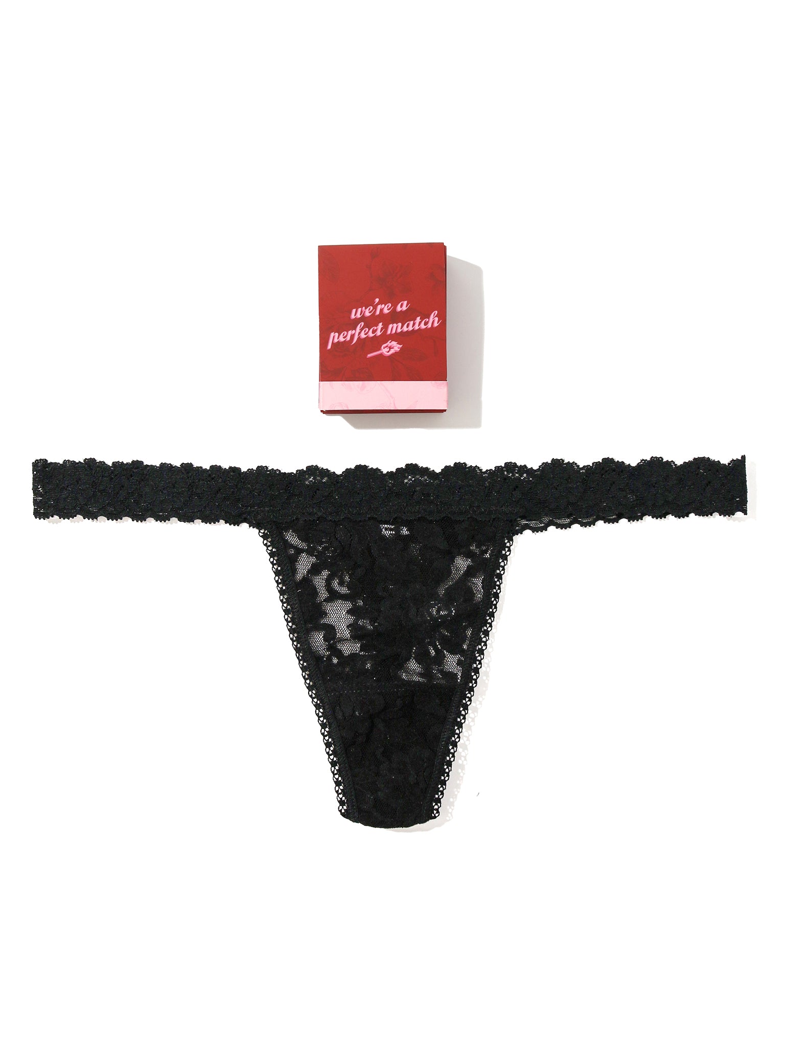 Signature Lace® G-String Matchbook Black Sale | Hanky Pan... | Hanky Panky