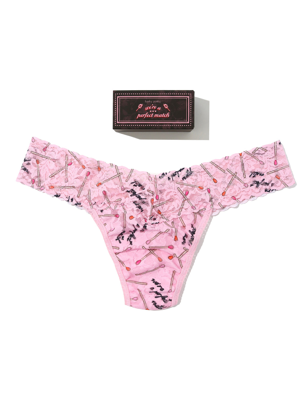 Signature Lace® Low Rise Matchbox Perfect Match Pink Sale... | Hanky Panky