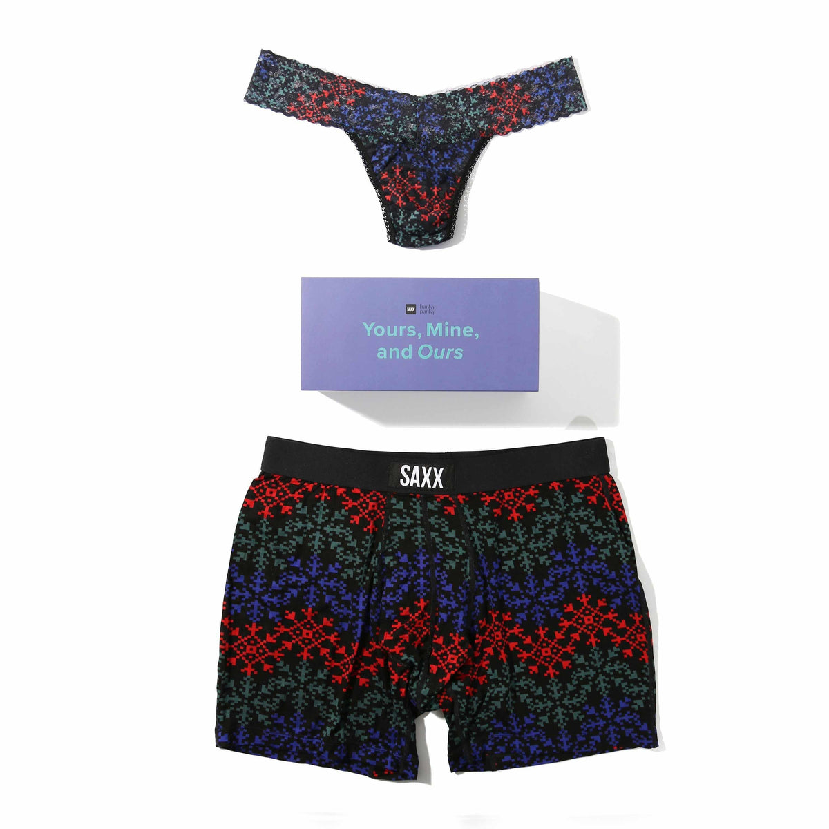 Signature Lace® Low Rise Thong And Saxx Ultra Boxer Brief... | Hanky Panky